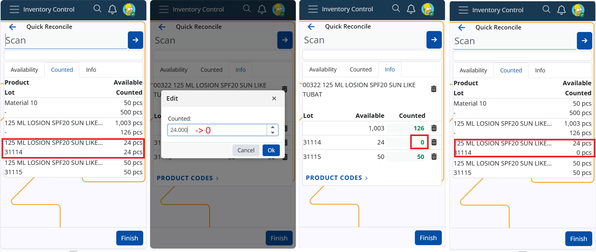 How to edit quantity | ERP.net Tech Docs