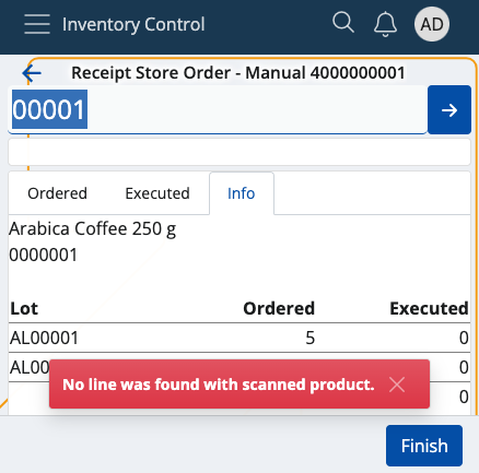 Receive | ERP.net Tech Docs